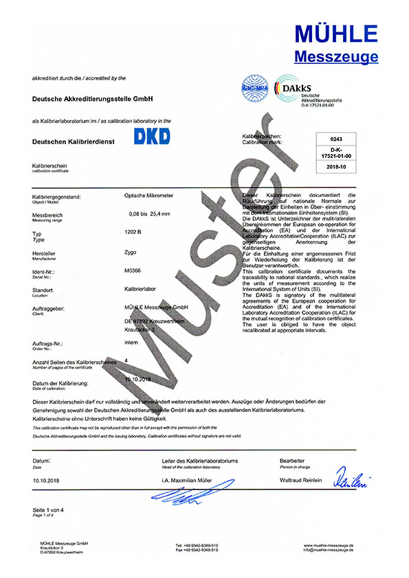 DAkkS, Zertifizierung nach DIN EN ISO 17025, Serie 1100, Series 1100 ...